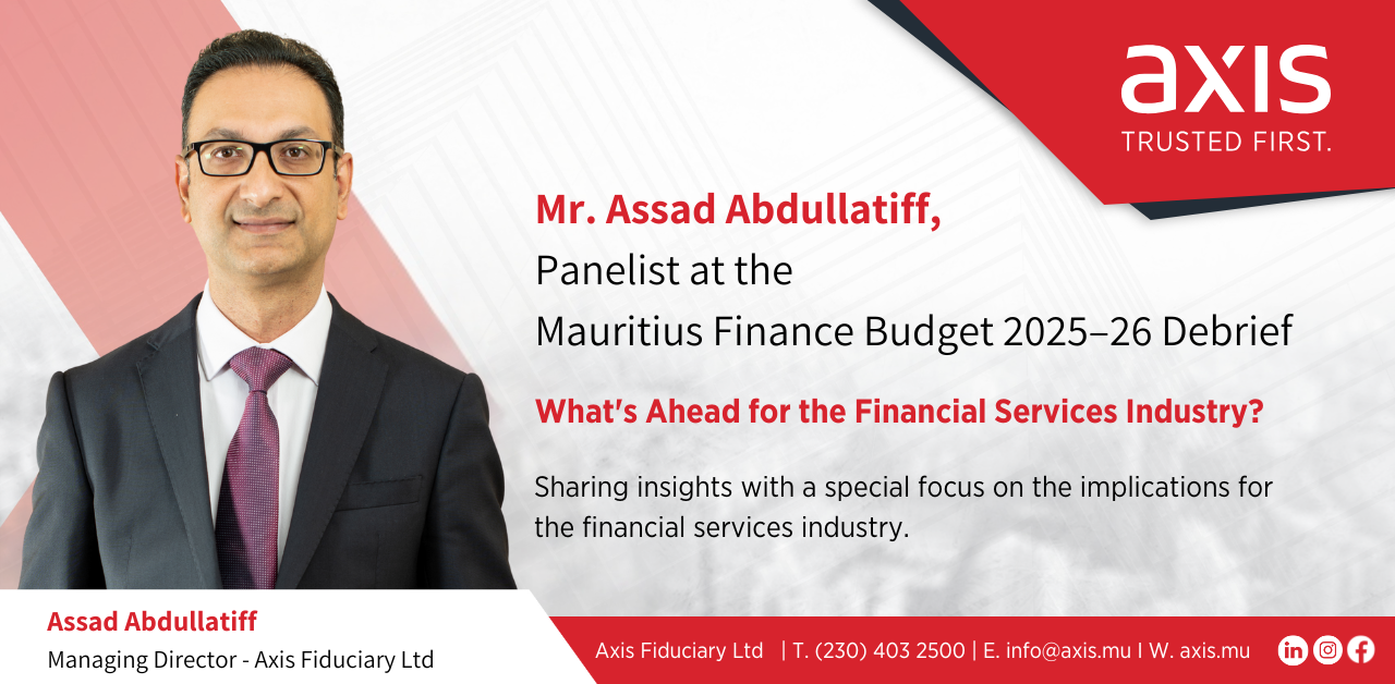 Mr. Assad Abdullatiff to Speak at the Mauritius Finance Budget 2025–26 ...